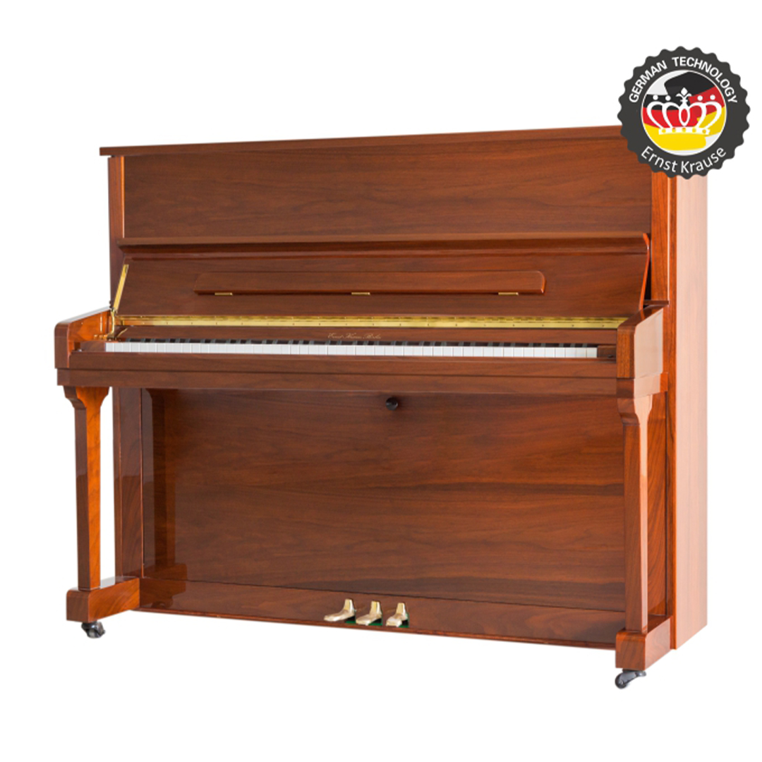 Ernst Krause KC123 Polished Dark Walnut Upright Piano - Barbad Musical ...
